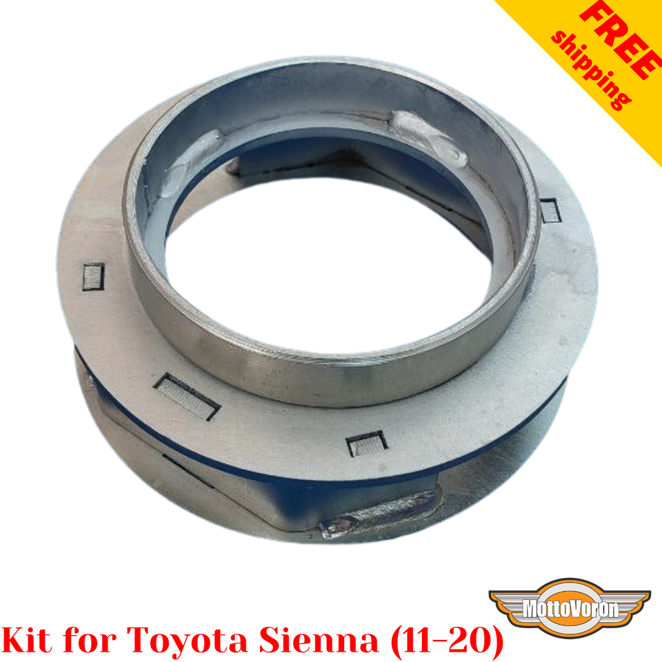 2011-2020 Toyota Sienna Rear Strut Spacers Shock Extenders Suspension ...