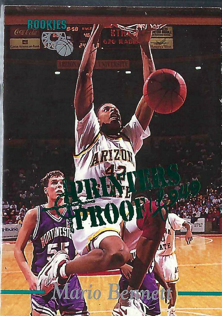 1995 Classic Rookies Printers Proof Mario Bennett | eBay