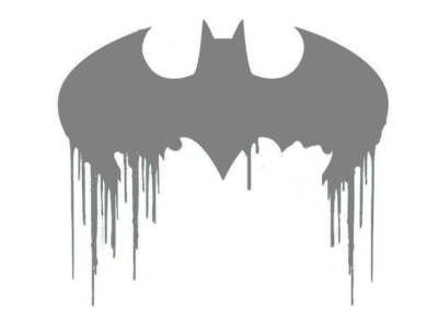 DIY Art Project Paint Reusable Stencil Silhouette - Batman Bleeding Bat ...