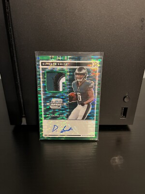 2021 DeVonta Smith Contenders Optic RPA Green Pulsar Prizm 09/15 🔥 ...
