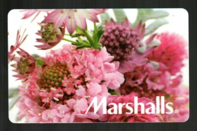 MARSHALLS Pink Flowers ( 2009 ) Gift Card ( $0 ) | eBay