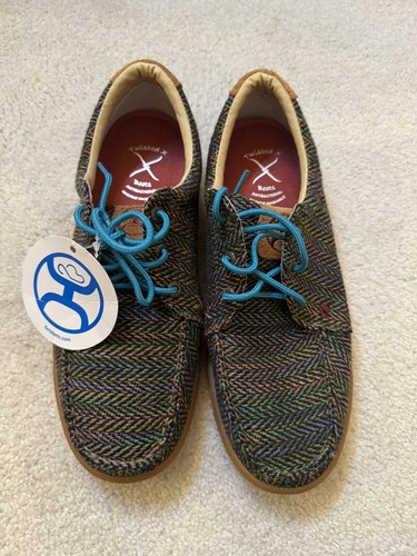 NEW Twisted X Men Hooey Pattern Antibacterial Machine Washable Size 8.5 ...