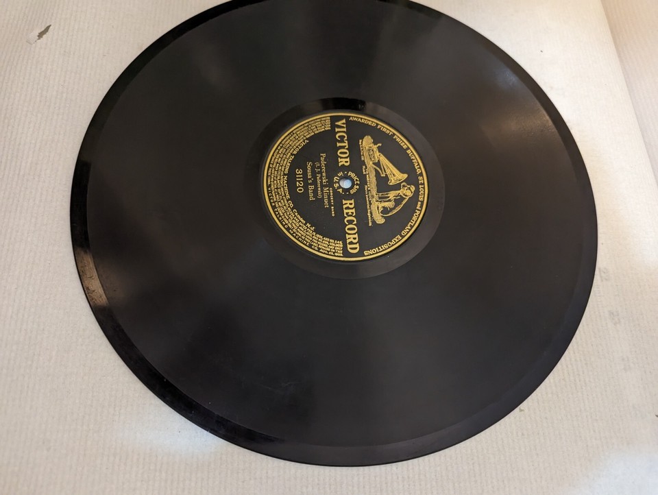 Victor 78 RPM 12" Sousa's Band Minuet Paderewski 31120 Original 1904 ...