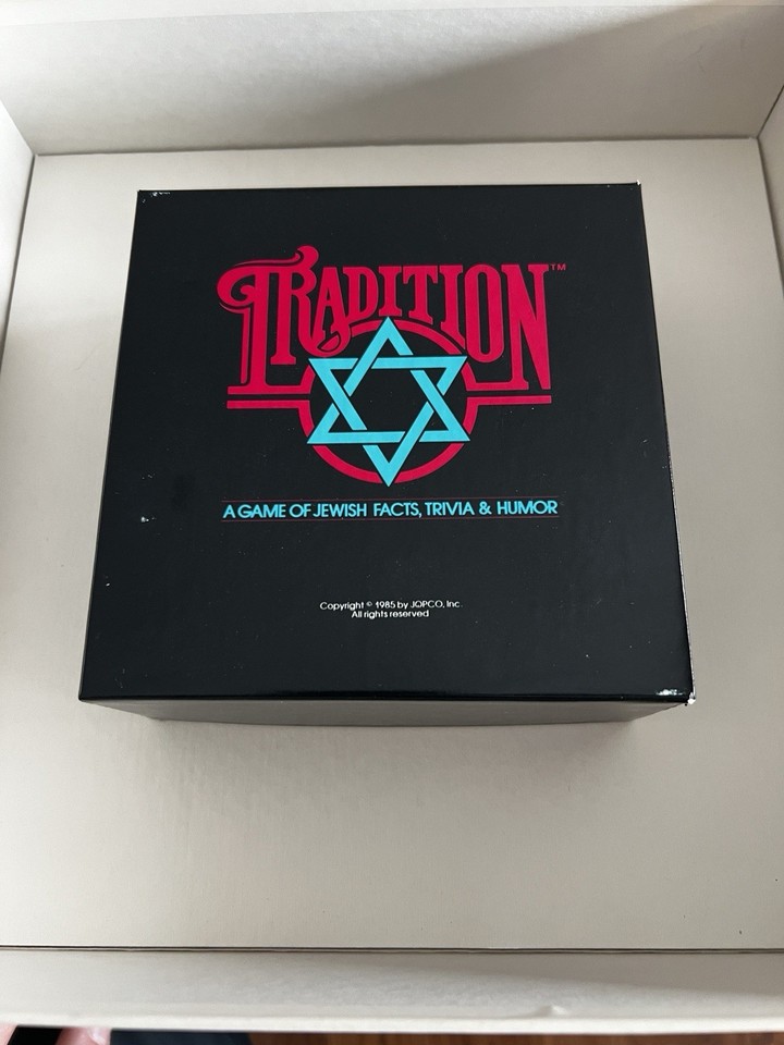 Tradition A Game of Jewish Facts, Trivia, and Humor Vintage Board Game ...