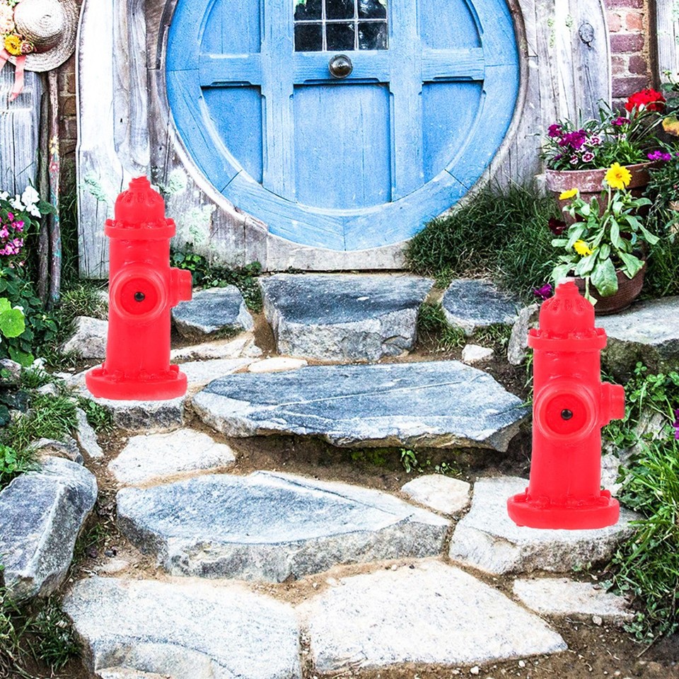 12pcs Fire Hydrant Statues Small Road Fire Hydrant Figurines Resin Fire ...