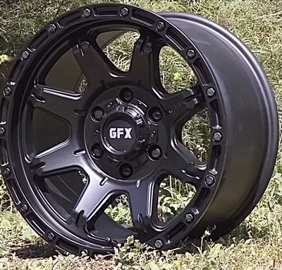 18" Matte Black GFX TR30 Wheels Rims fits Nissan Titan 6x5.5 +0 NEW 4x ...