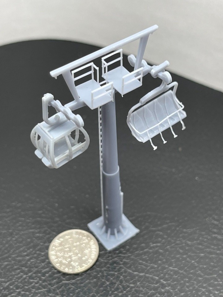 N Scale Gondola untrimmed Ski lift Chair aerial tram model rail road 6 ...