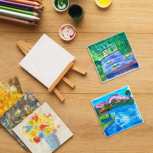 6 Pcs 4"x4"Mini Stretched Canvas White Blank Canvas 10x10cm Art ...