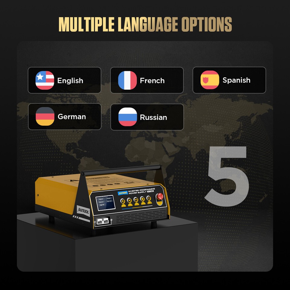 AUTOOL EM365 Auto Programming Power Stabilizer Battery Charger Jump ...