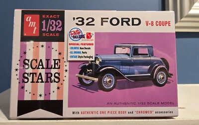 AMT 32 Ford V-8 Coupe Authentic Model Kit 1181/12 ~ Factory Sealed ...