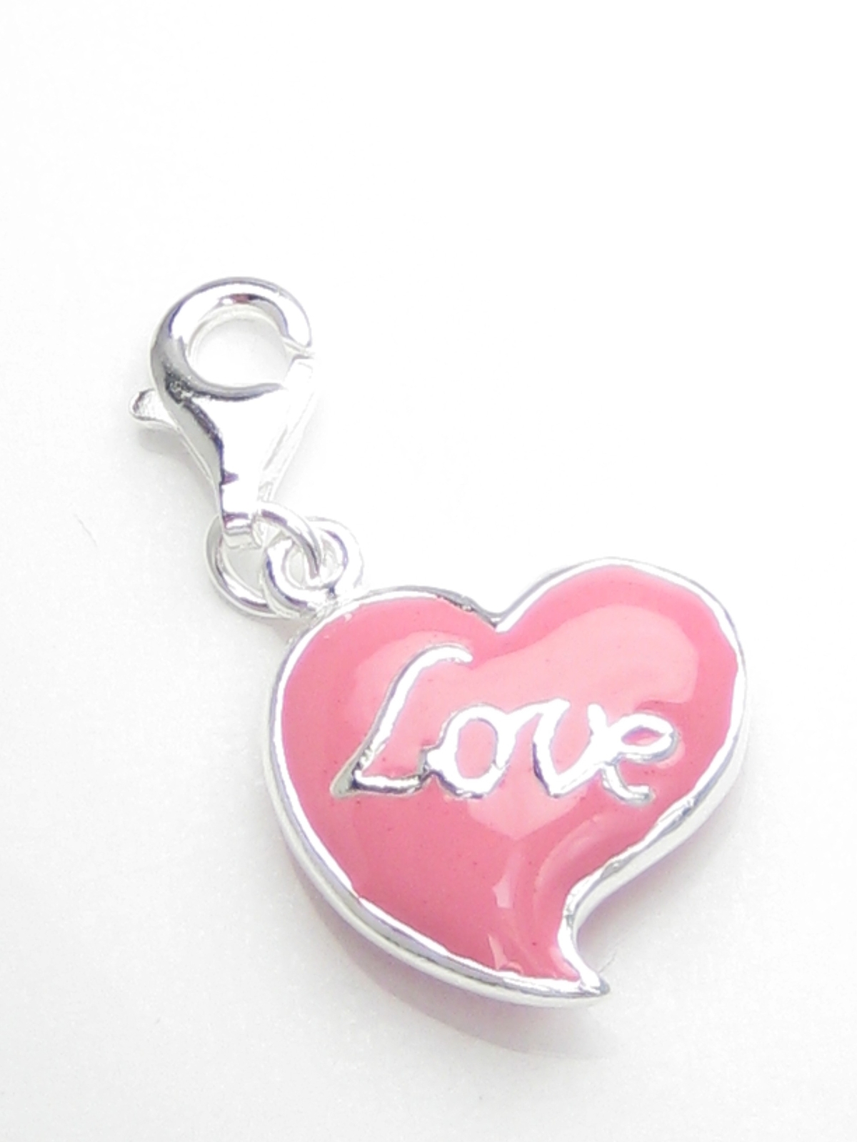 Love Heart sterling silver charm .925 x 1 Loving Hearts charms- | eBay