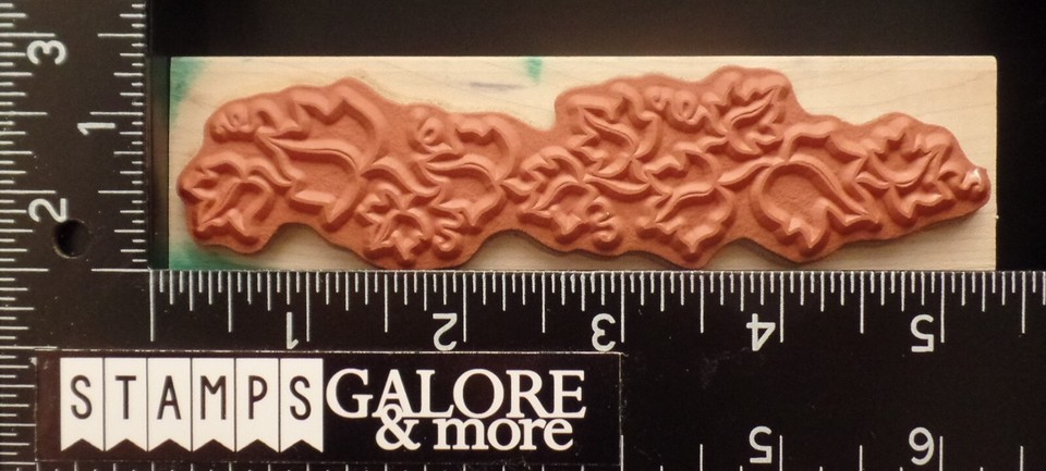 Penny Black Rubber Stamps 1781J IVY BORDER VINES TREE POT PLANT FLOWERS ...