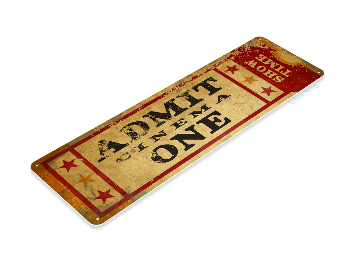 Admit One Movie Ticket