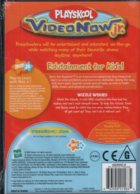 PLAYSKOL VideoNow Jr Dora The Explorer Wizzle Wishes Video Now Jr GC ...