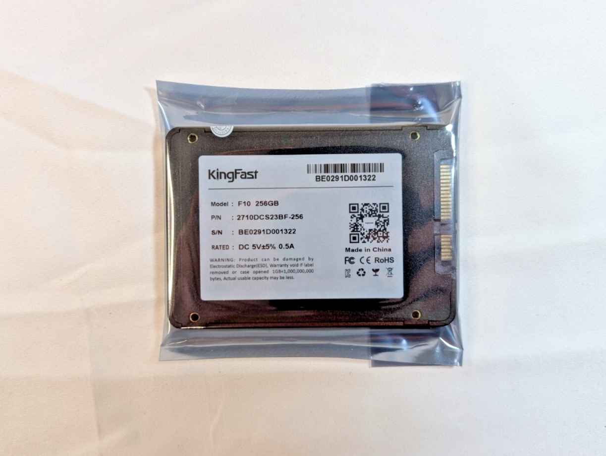 KingFast F10 256GB SSD 2.5'' SATA 2710DCS23BF-256 Solid State Drive 2.5 ...