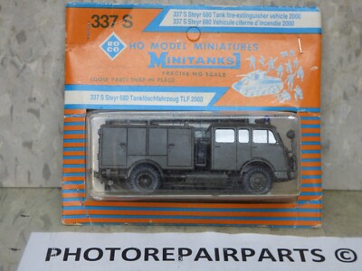 Roco Minitanks / (NEW) 1/87 Modern German Steyr 680 Fire Truck 2000 Lot ...