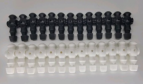 Hathaway Premium Replacement Foosball Men Set 13 Black & 13 White 5/8 ...