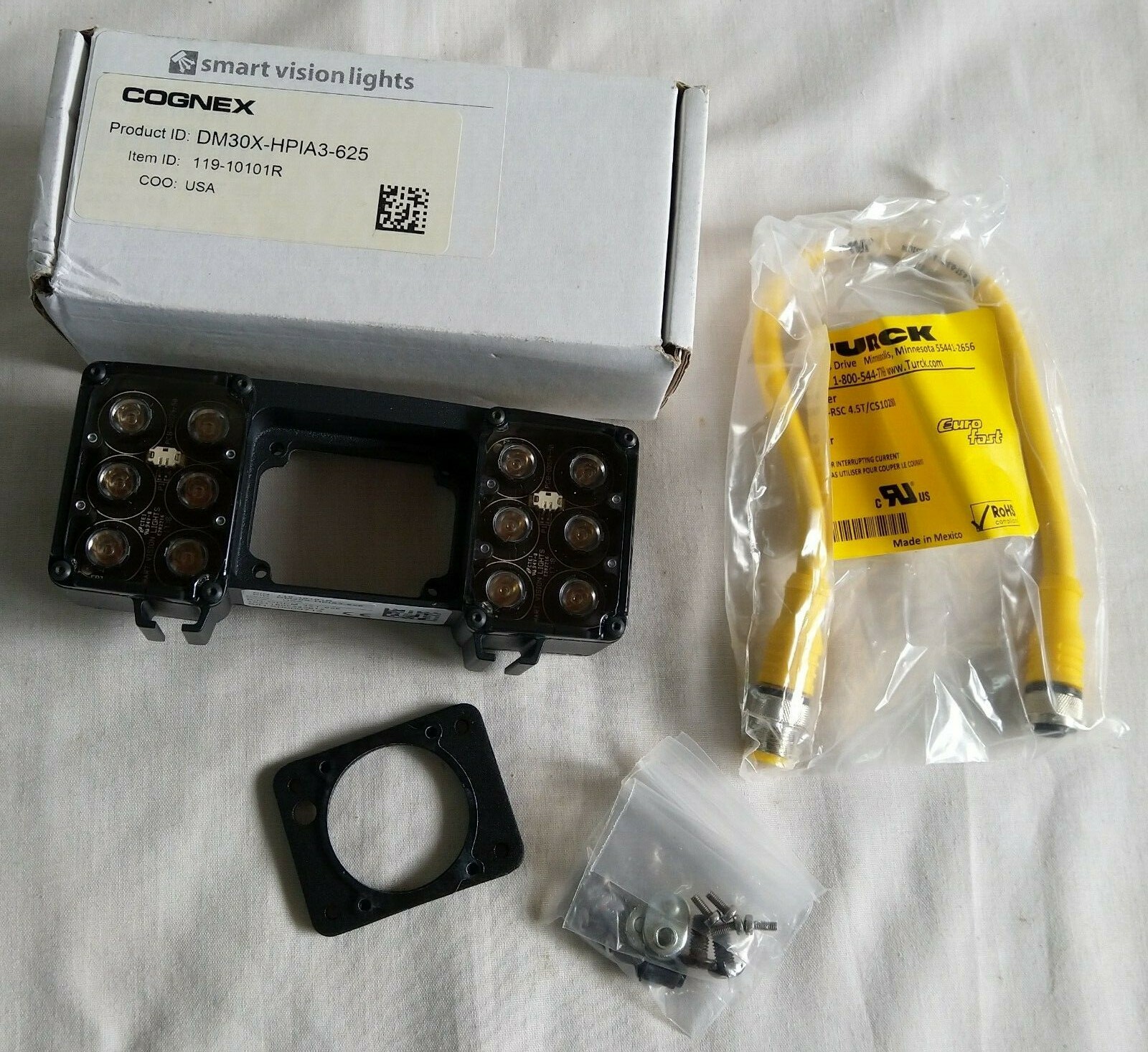 COGNEX DM30X-HPIA3-625 High-Powered Illumination Red LED Light P/n: 119 ...