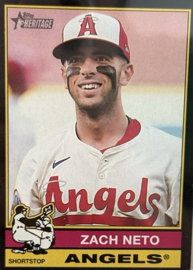2025 Topps Heritage - Zach Neto #396 Black Border for sale online | eBay