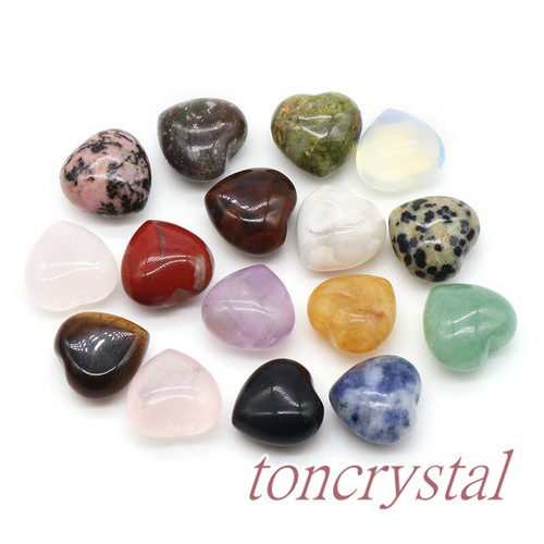 wholesale 500pcs Mini Crystal Love Heart Carved Mix Natural Quartz ...