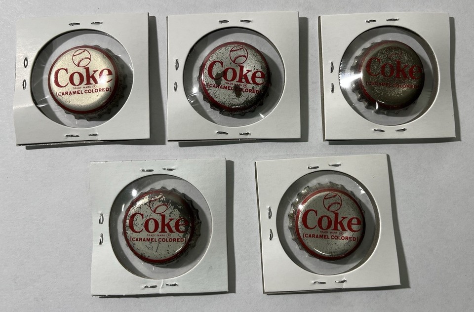 1968 Coke Coca-Cola 5 HOF Baseball Bottle Caps Aaron Staub Robinson | eBay