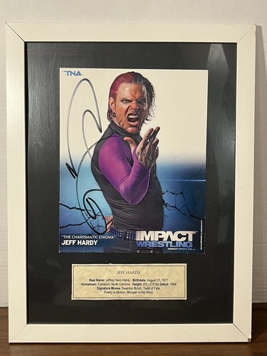 Jeff Hardy TNA Autographed 8"x10" Photo | eBay