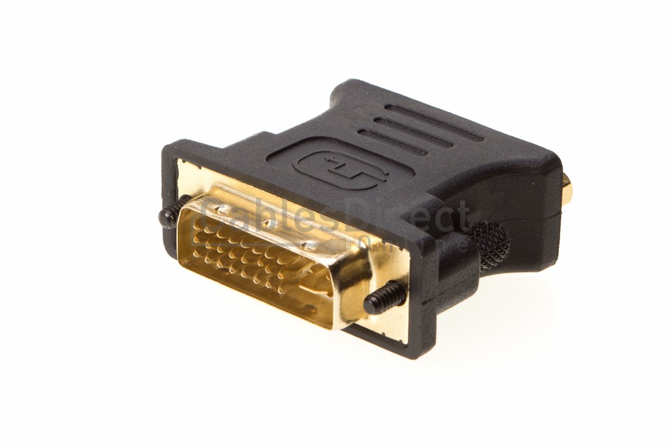 DVI I Male Dual Link To 24+5 VGA 15 Pins Female Adapter PC Monitor ...