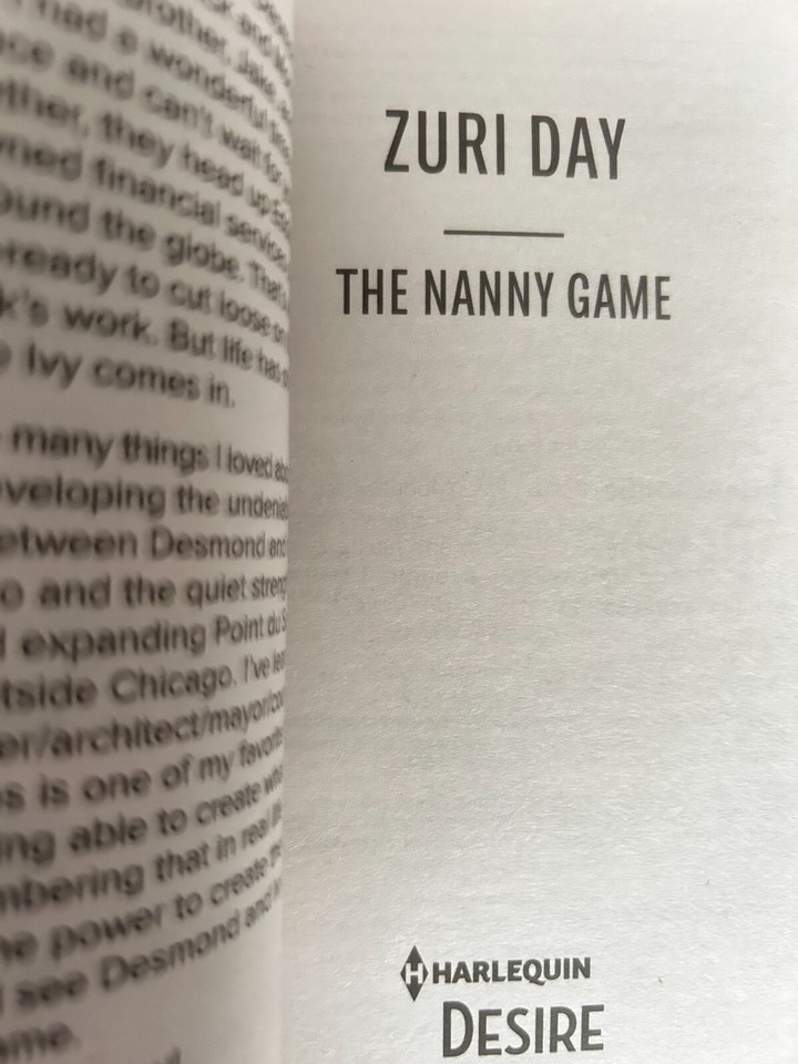 The Nanny Game by Zuri Day .. 2022 Harlequin Desire .. New ...