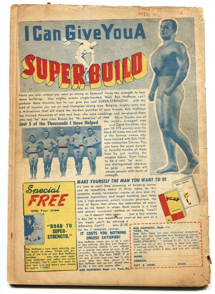 Treasure #4 1946 - American Boy's Comics -P - Comic Book | eBay