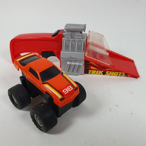 Buddy L Monster Truck Vintage 1986 Push Down Toy & Trik Shots Launcher ...