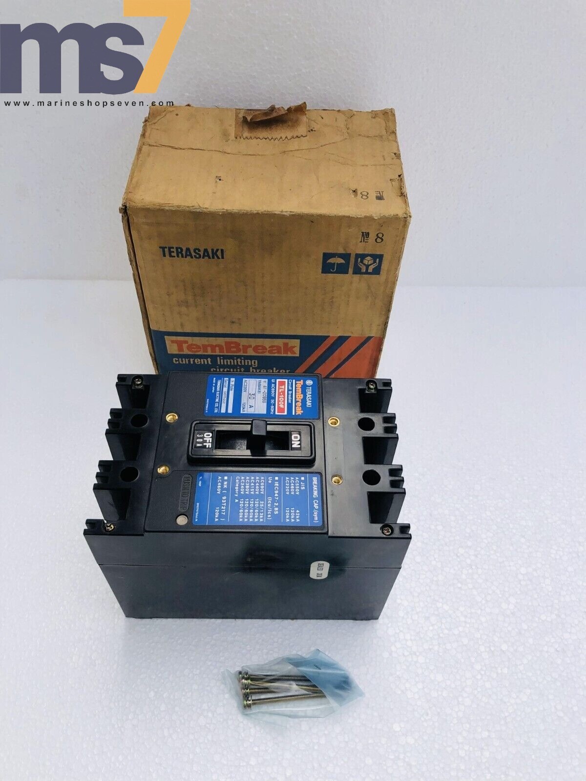 TERASAKI ELECTRIC CO.LTD TL-100F TEMBREAK CIRCUIT BREAKER 30A 690VAC 3P ...