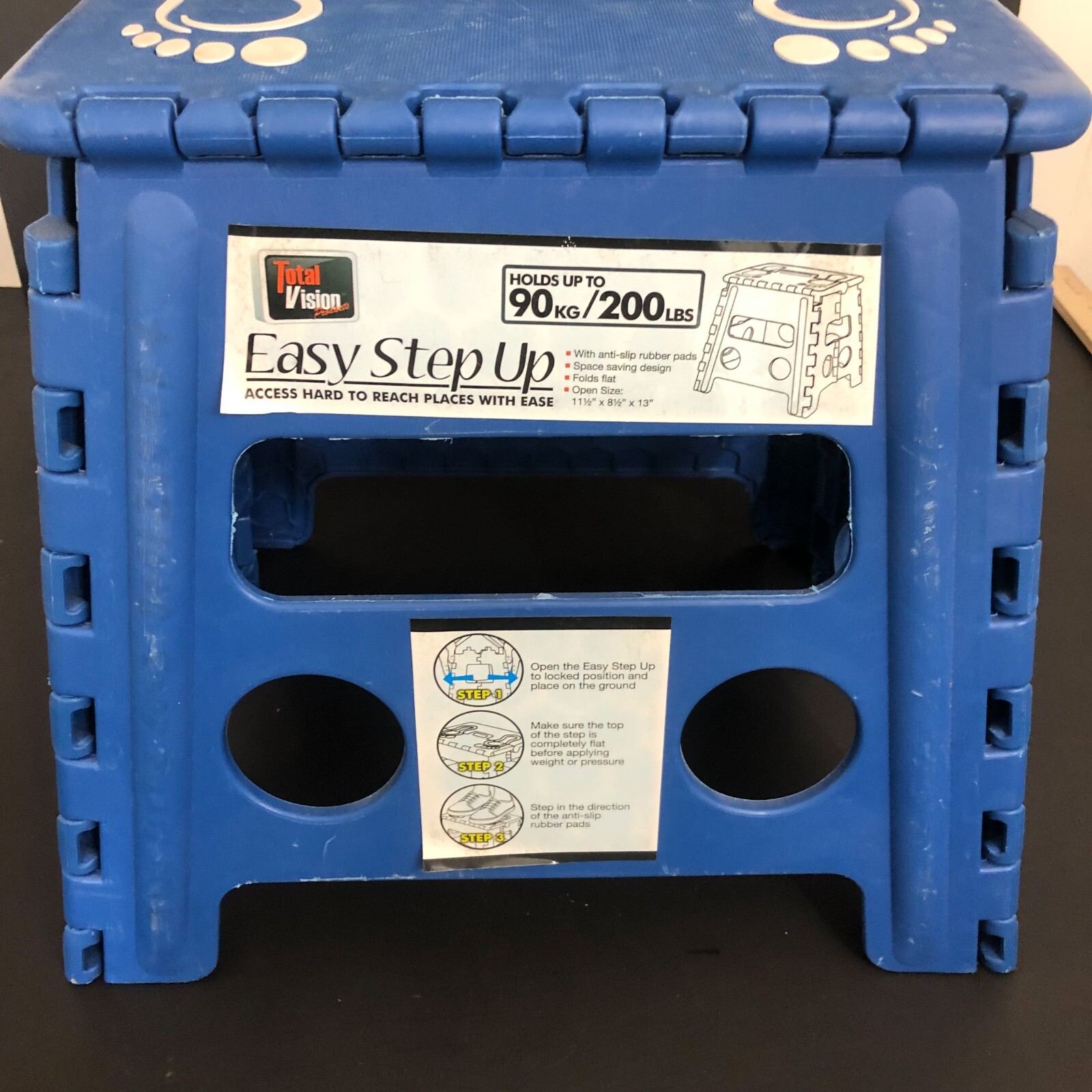 Easy Step Up Small Step Foldable Up to 90KG Non Slip Handy Ladder Folds ...