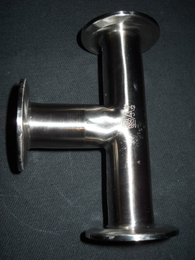 Tri-Clover 316l SS Tri-clamp Stainless Steel 63-02 Sanitary Tee 45deg ...