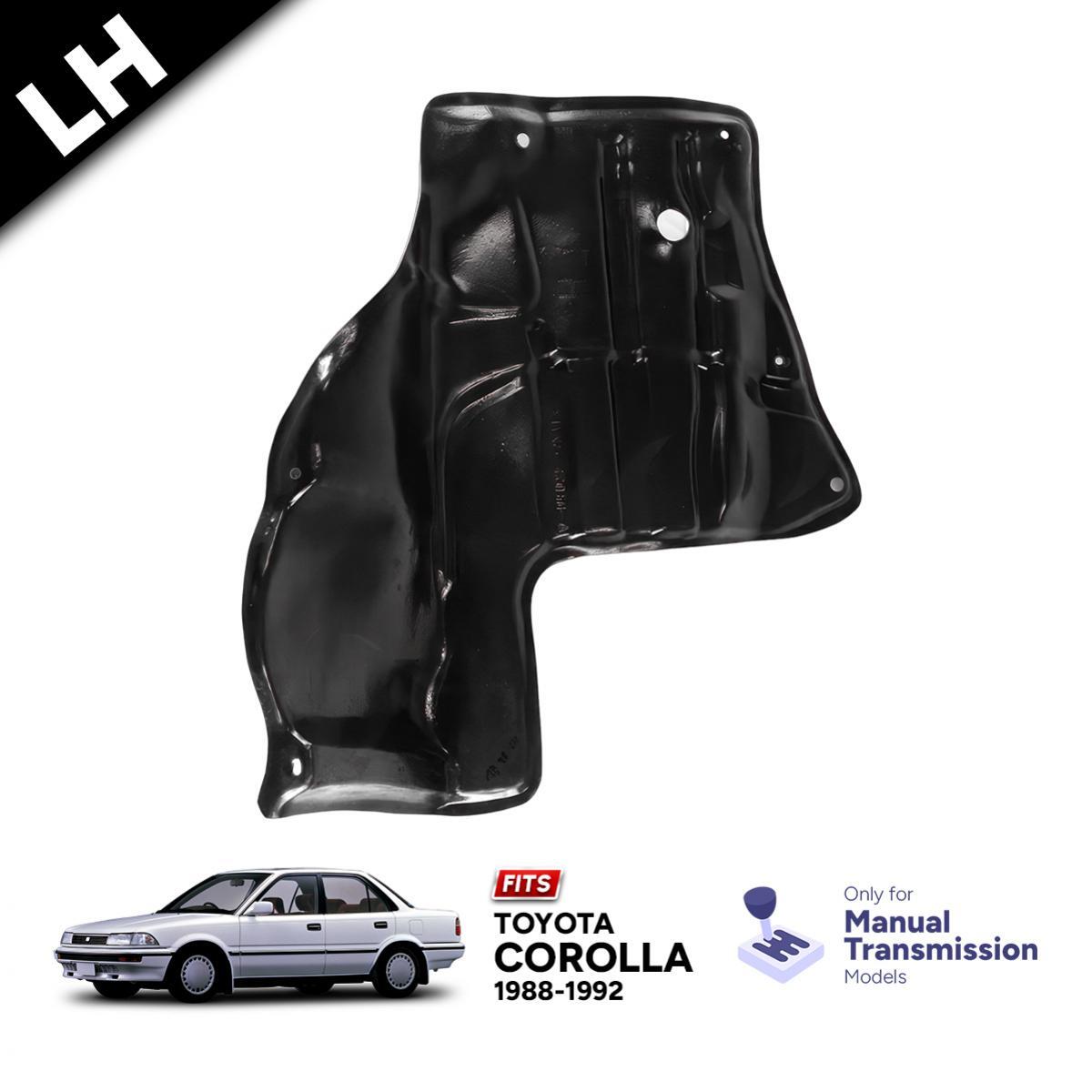 Plastic Under Engine Guard Cover LH For Toyota Corolla M/T 1988-1992 ...