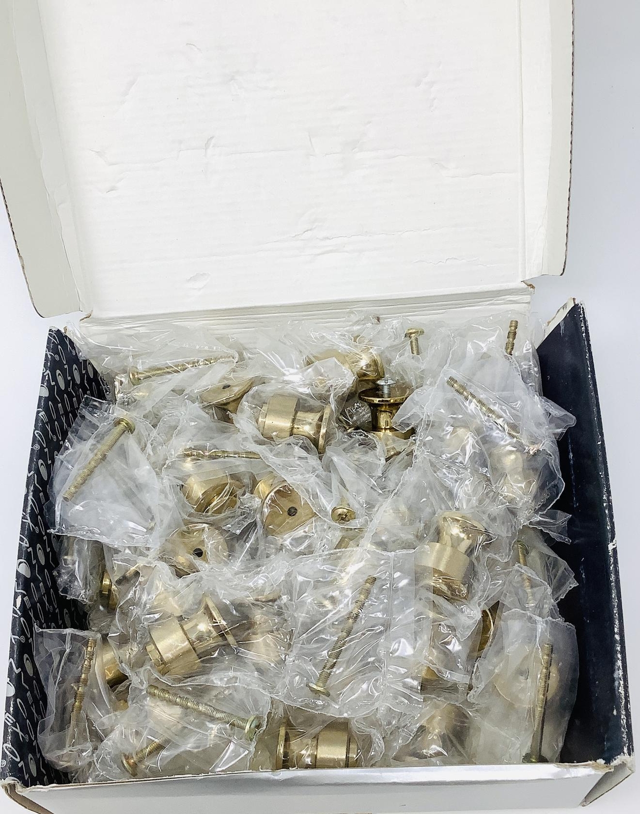 41-Pack Convex 133-25 Gold Push Button With Key Lock Brass Door Cabinet ...