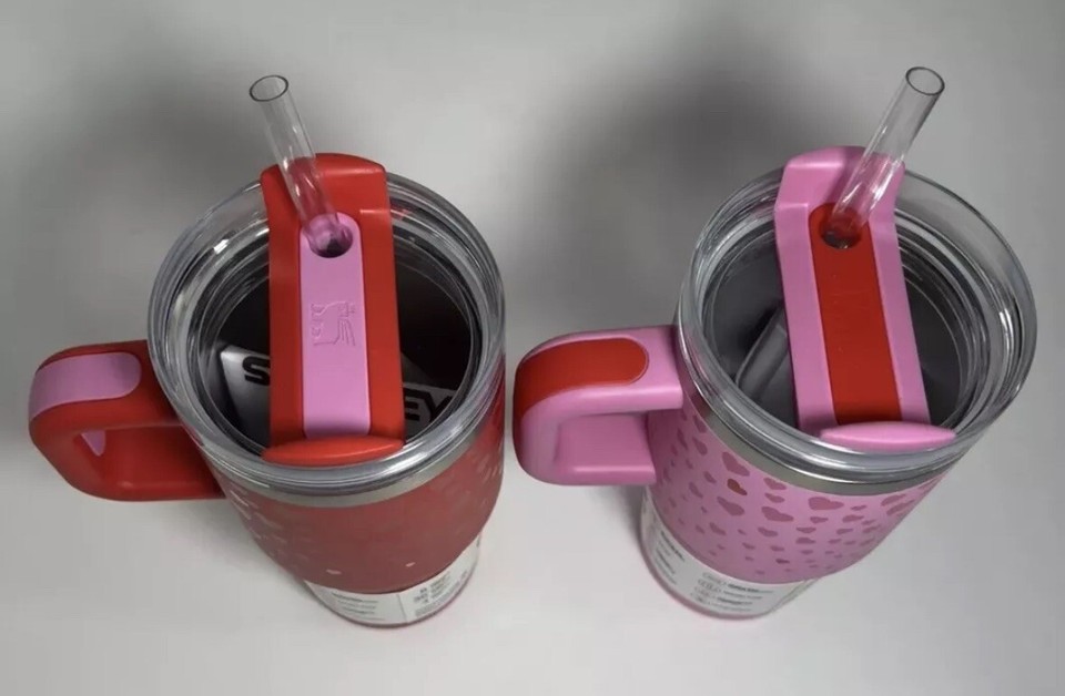 Stanley Cup Valentine’s Day 2025 Ruby Red & Sweet Hearts 20 oz 2 Pack ...