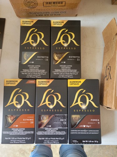 LOR Espresso Coffee Variety Pack 50 Capsules Nespresso Compatible BB 09 ...
