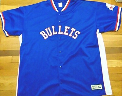 VINTAGE MAJESTIC HWC NBA BALTIMORE BULLETS BLUE WARM UP JACKET JERSEY ...