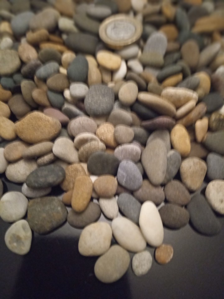 Small colourful pebbles for pebble art, mosaic, arts & crafts. 500 gr ...