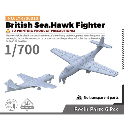 Airplane Model Kits Unpainted 1/700 Military Model Kit British Sea.Hawk ...