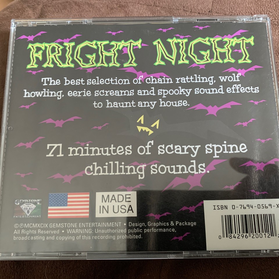 Fright Night Scary Sounds (CD) Halloween | eBay