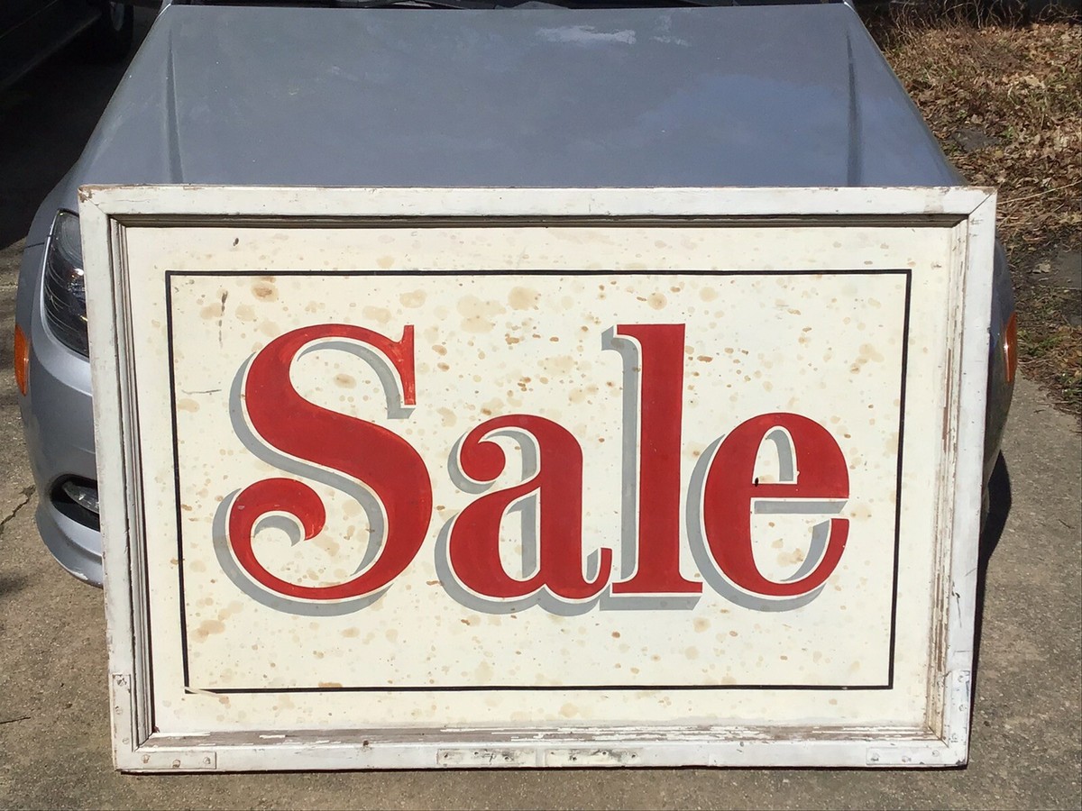 Antique Sale Sign