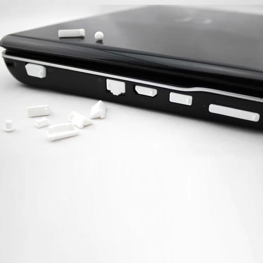 16x Universal Silicone Anti-dust Stopper Laptop PC USB SD Port Plug ...