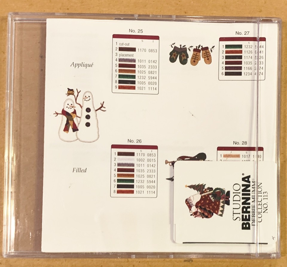 Studio Bernina Embroidery Designs Debbie Mumm Christmas Collection #113 ...