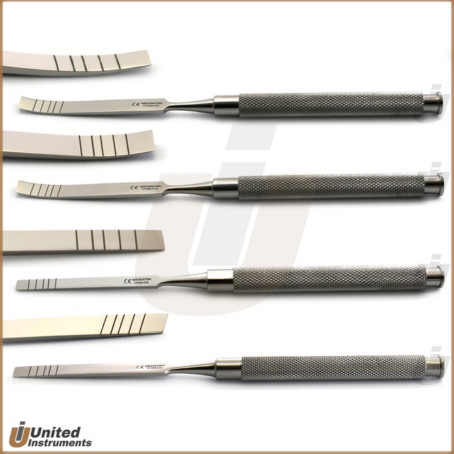 Dental Bone Ridge Splitting Chisels Osteotome Set of 4 Surgical ...