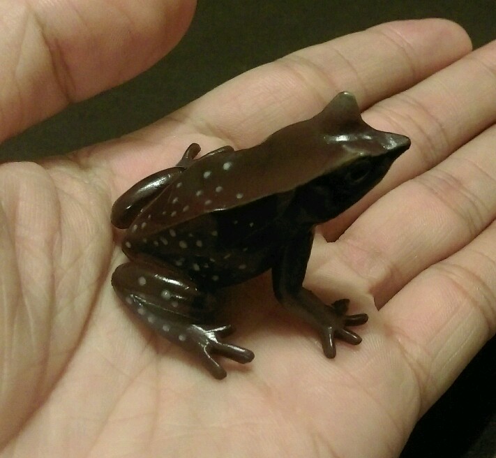 RARE Kaiyodo Yujin Play Vision Malaysian Horned Toad Frog Mini PVC ...