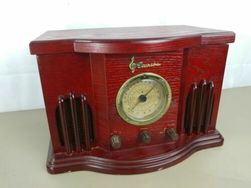 Emerson NR51RW Antique Style Wood Table Top Compact Disc CD Player Am ...