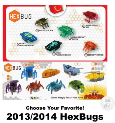 McDonald's 2013-2014 Innovation First Hexbug Insect Spider Toys-Choose ...