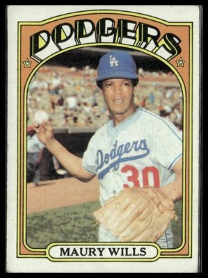 Maury Wills #437 1972 Topps Los Angeles Dodgers | eBay