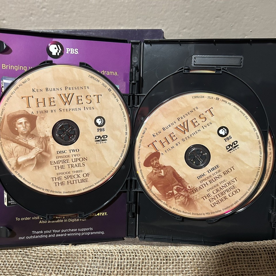 PBS Ken Burns The West: A Film by Stephen Ives 5-DVD Set 1996 ...